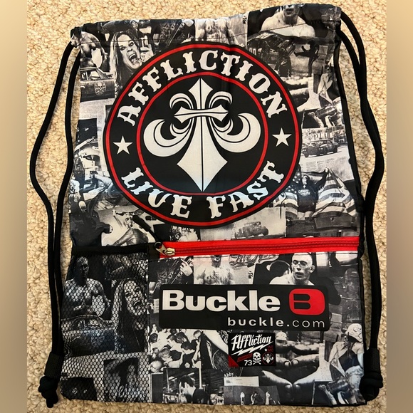 Buckle | Accessories | Affliction Draw String Cord Backpack | Poshmark